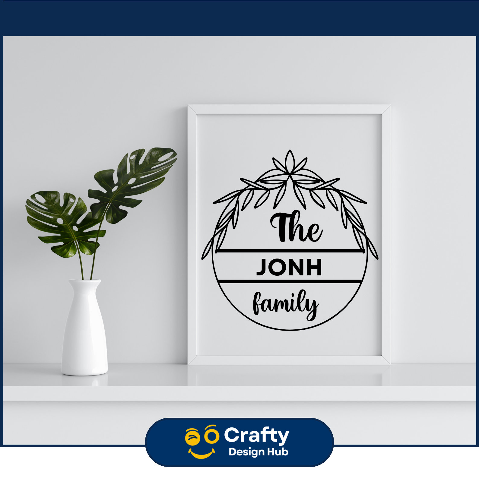 Family Name Monogram SVG Bundle, Family Name Sign Svg, Split Monogram ...