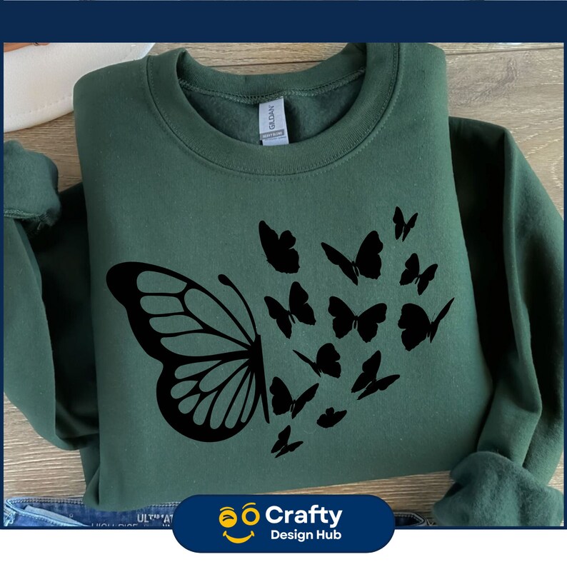 Flying Butterflies Svg Butterfly Svg Designs Butterfly Swarm - Etsy