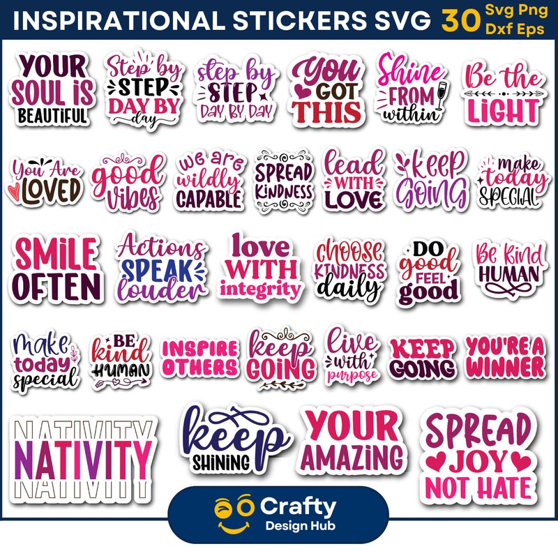 Inspirational Quotes Stickers - Etsy