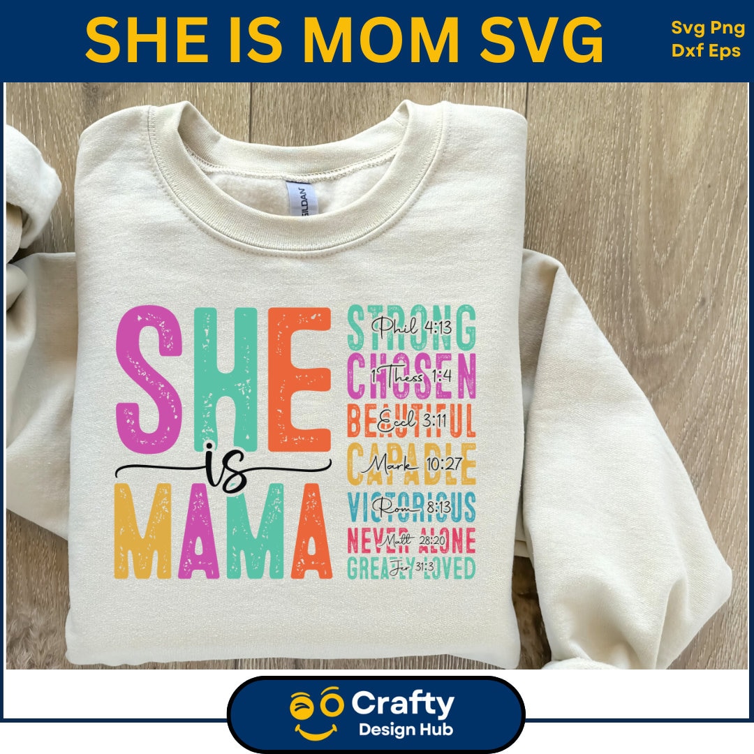 She is Mom Svg , Blessed Mom Png, Mom Shirt, Mom Life Png,she is Nana ...