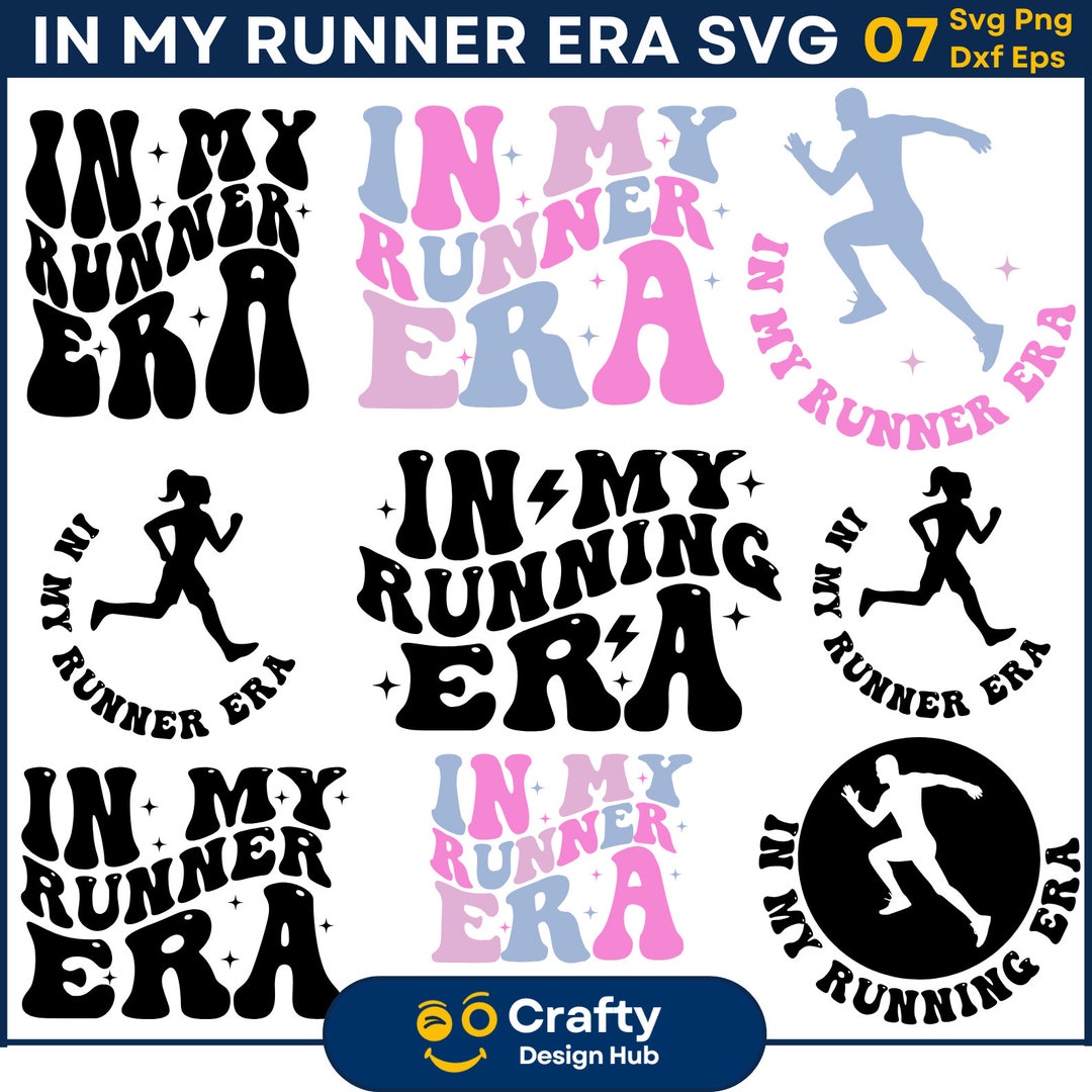In My Runner Era SVG Bundle, Funny Runner Shirt, Running Era Svg, Game ...