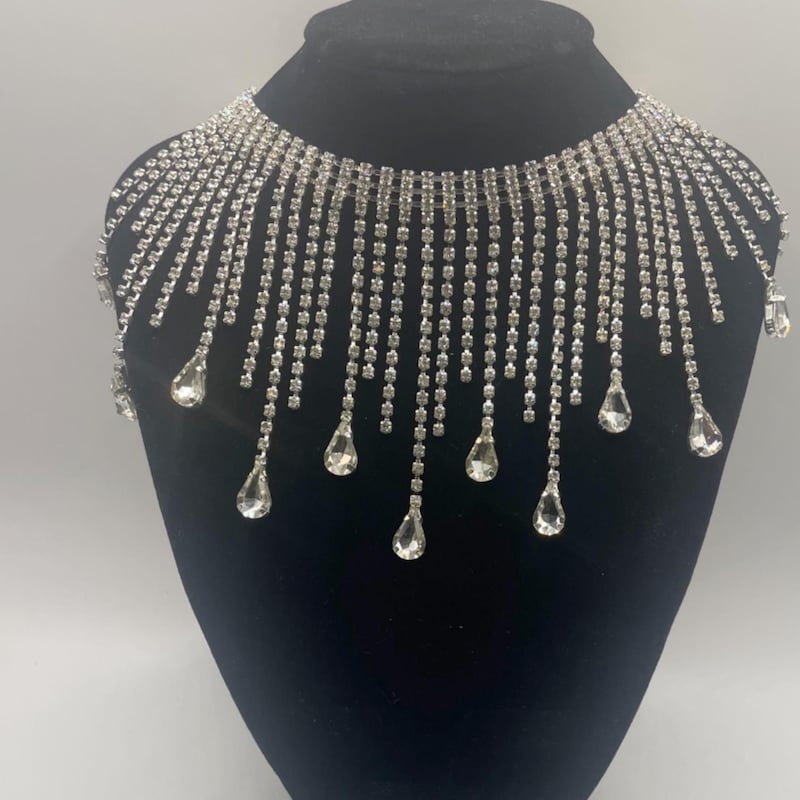 Rhinestone Choker - Etsy