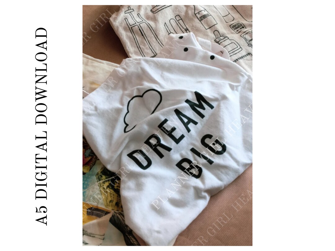 Dream Big Planner Dashboard Printable, A5 Planner Dashboard, Digital ...