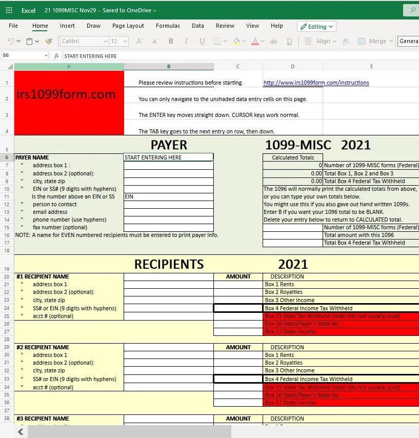 Easily Print 1099-NEC Onto IRS Forms (updated: 2024 Taxes) - Etsy