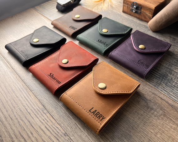 Custom Leather Id Holder Leather Card Case Mini Card Wallet Custom Card Holder Leather Credit Card Holder Leather Slim Card Wallet Etsy Ireland