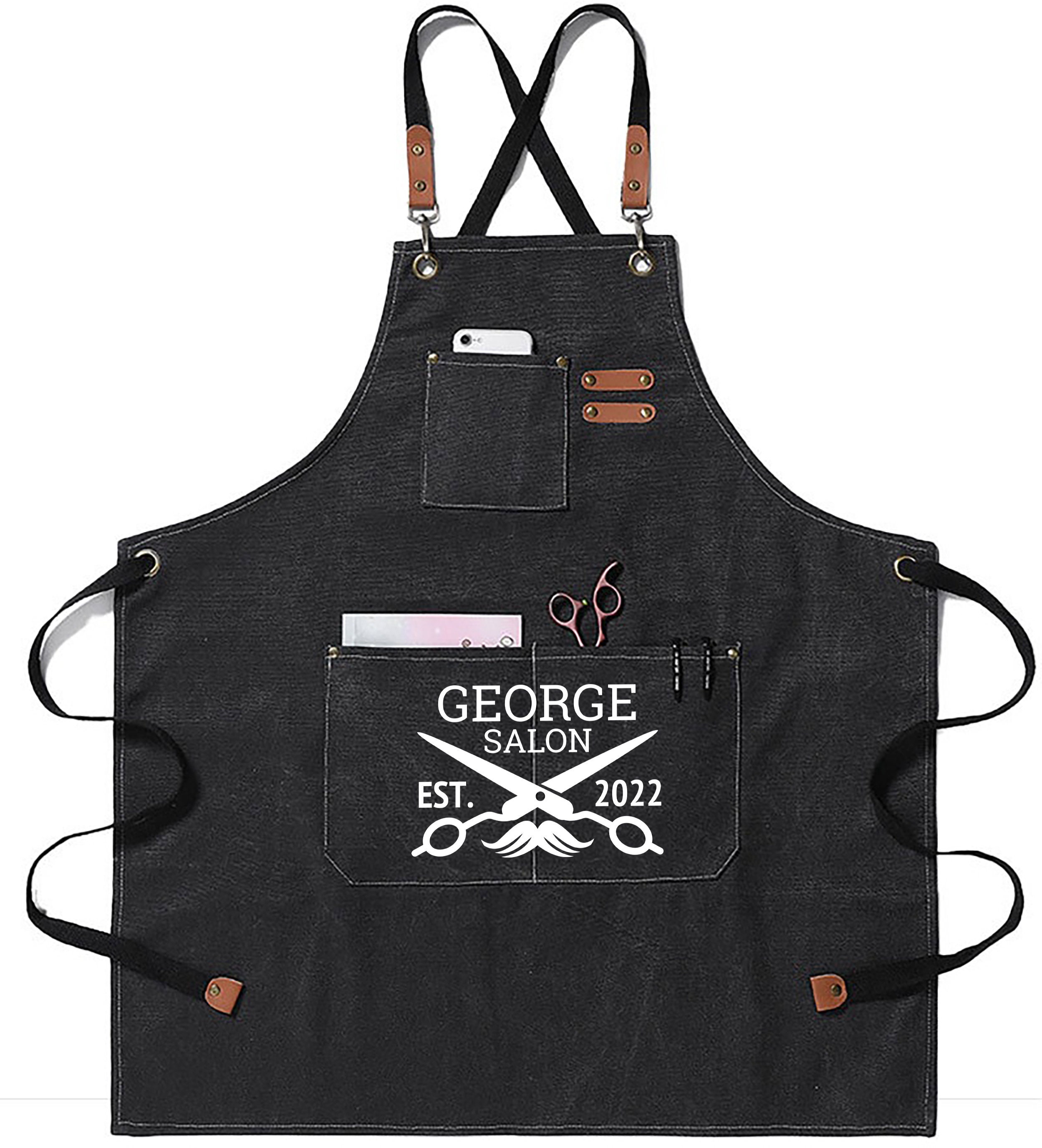 Personalized Aprons for Women Custom Barber Apron Custom - Etsy