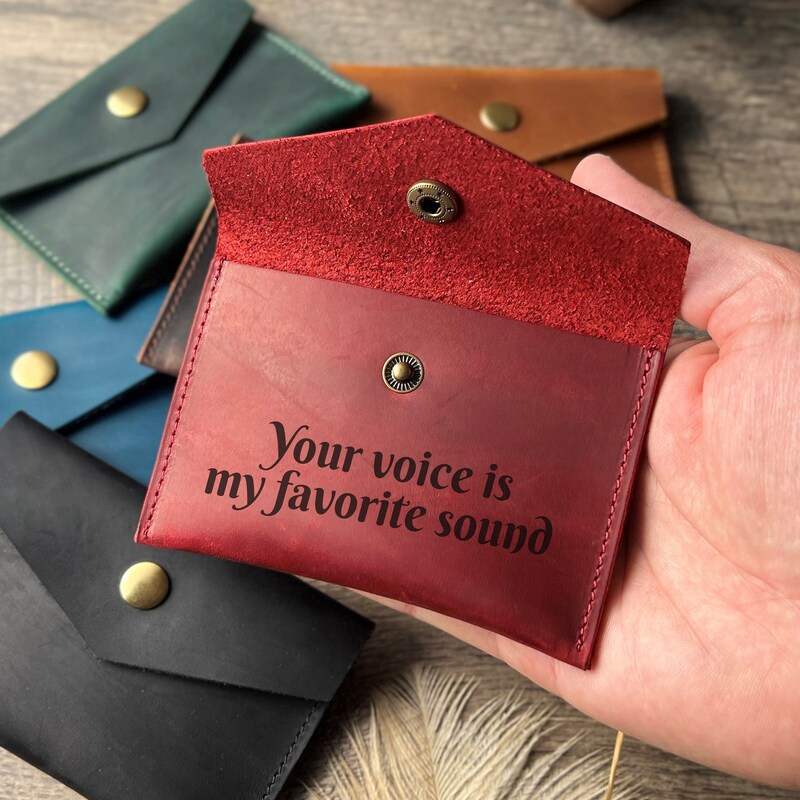 Custom Logo Wallet Card Holder - Etsy