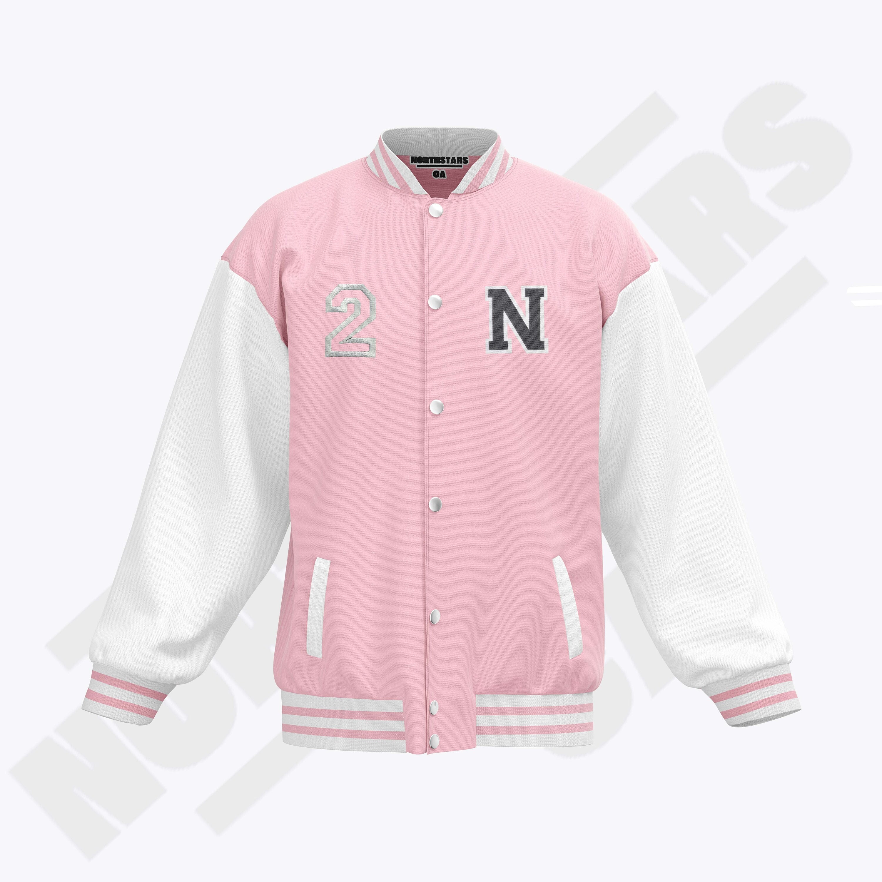 Pink Varsity Jacket Custom Letterman Jacket For Men And Women Etsy