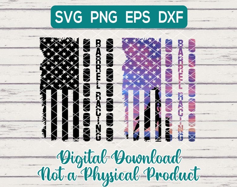 BARREL RACING FLAG Distressed Vector, and Sunset Png. Great for Dtf ...
