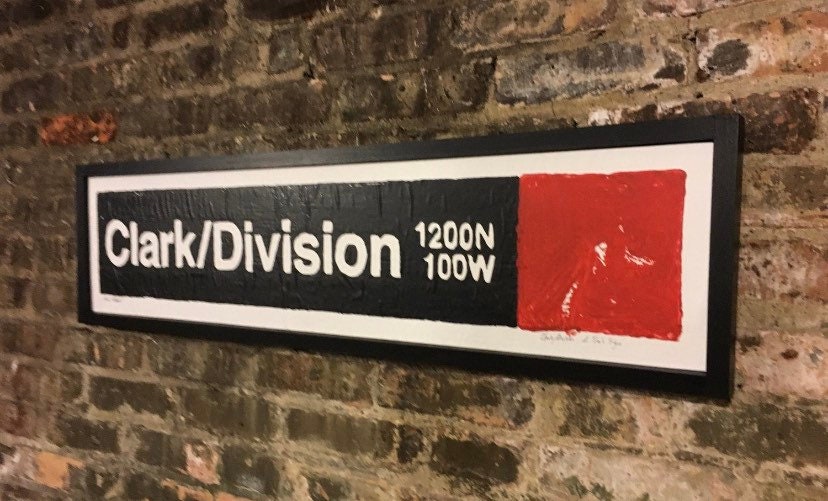 Clark/division L Train Sign - Etsy