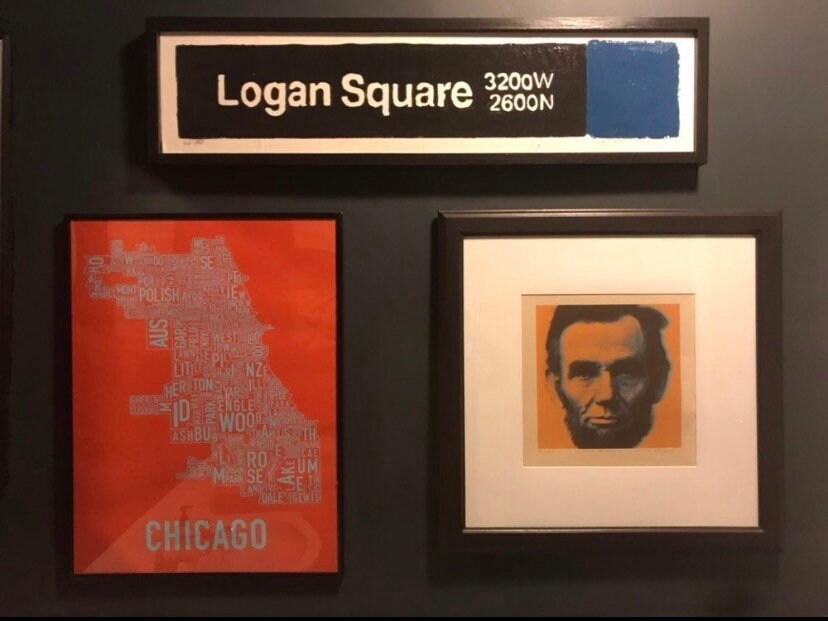 Logan Square L Train Sign, Logan Square Blueline Poster, Logan Square ...