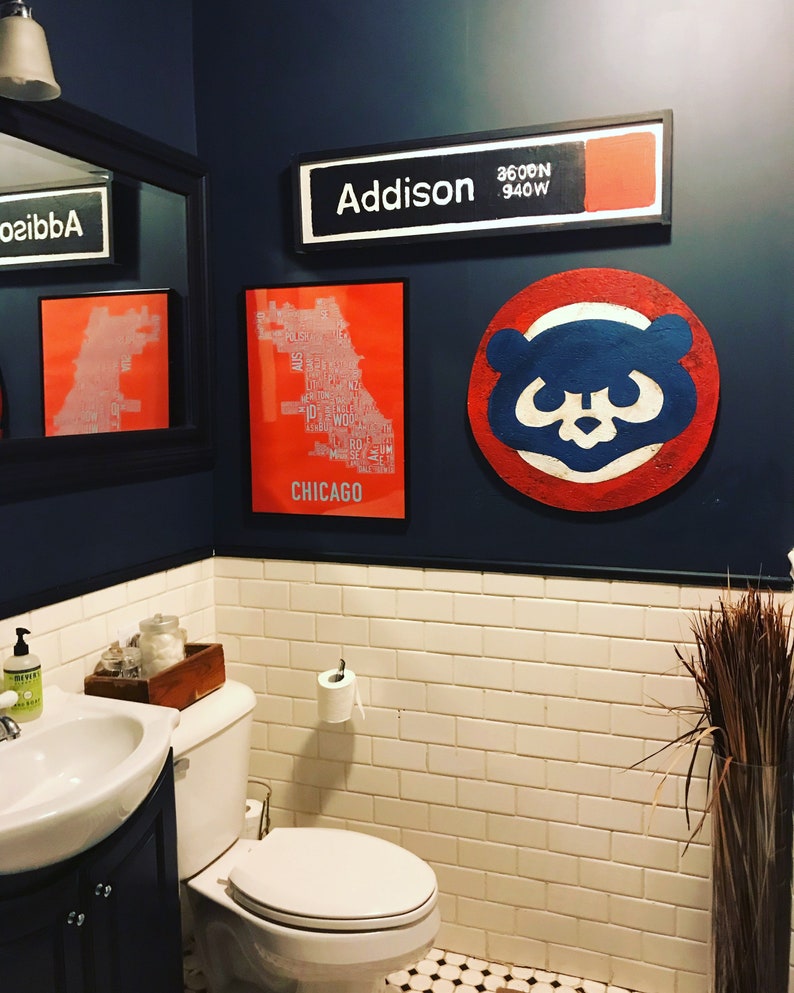 Addison Train Sign, Addison L Train Sign, Cubs Train Sign, Addison ...