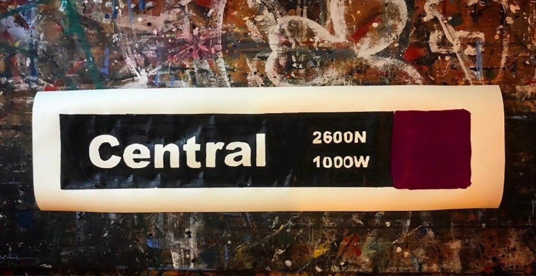 Central L Train Sign - Etsy