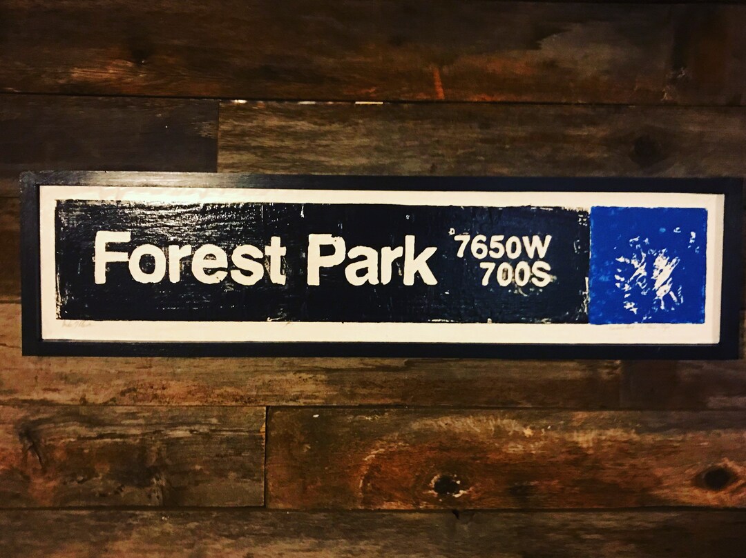 Forest Park L Train Sign - Etsy