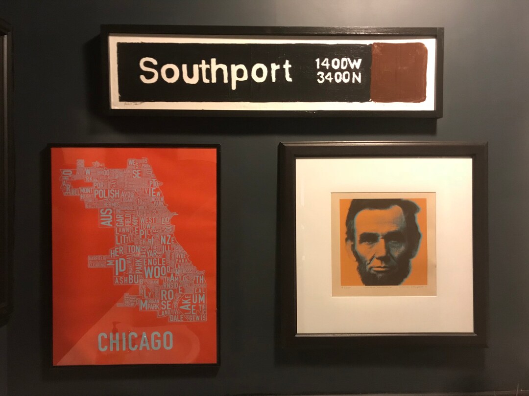 Southport L Train Sign, Wooden Southport L Train Sign, Southport Train ...