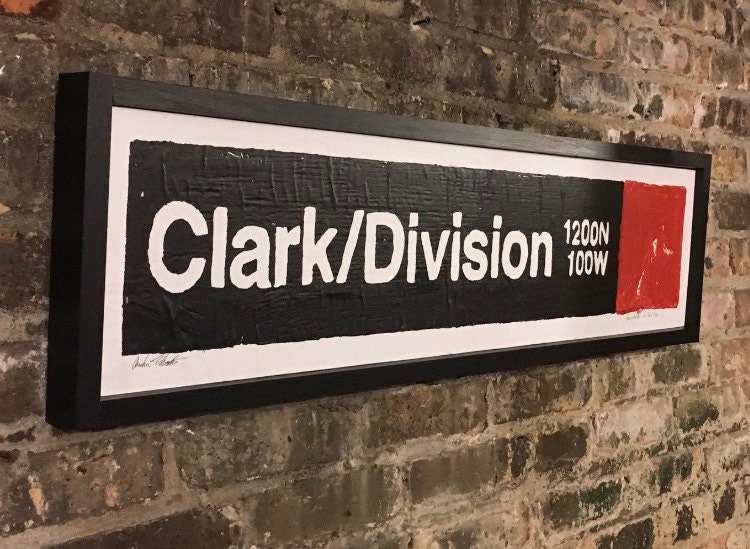 Clark/division L Train Sign - Etsy