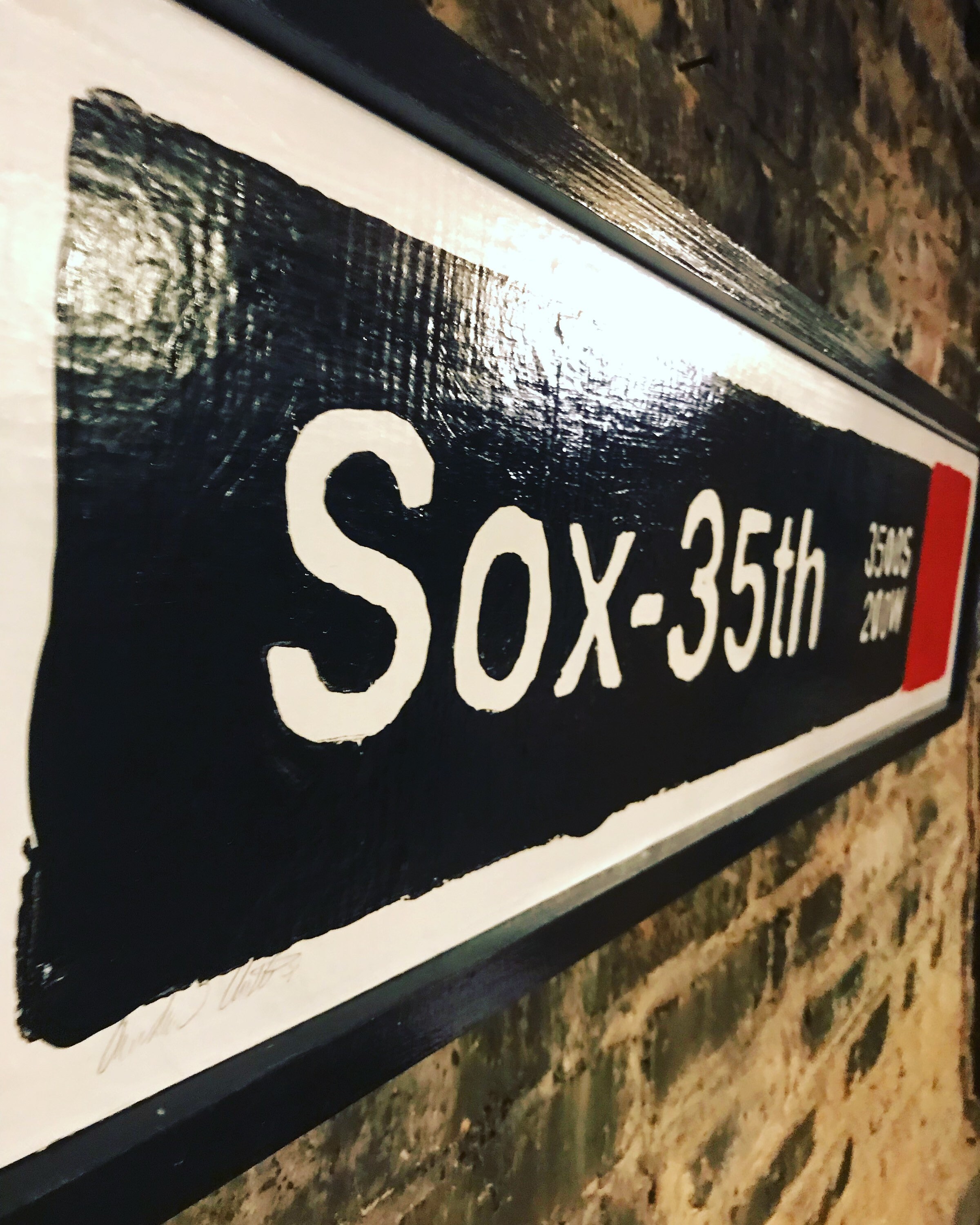 Sox-35th L Train Sign, Sox Redline Sign, White Sox Memorabilia ...