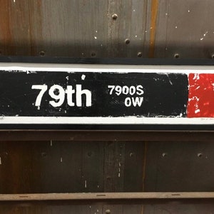 79th Redline L Train Sign, 79th Train Station Sign, Cta 79th Redline ...