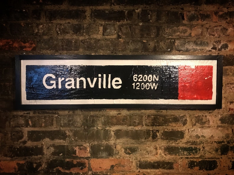 Granville L Train Sign - Etsy