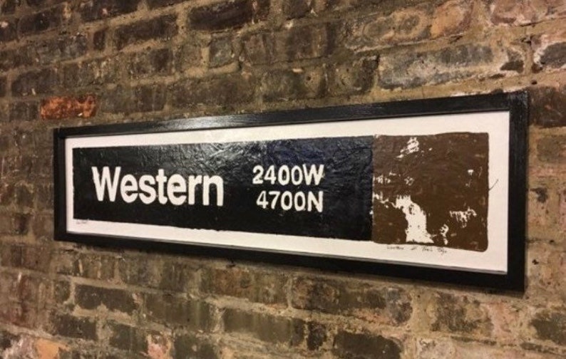 Western L Train Sign - Etsy