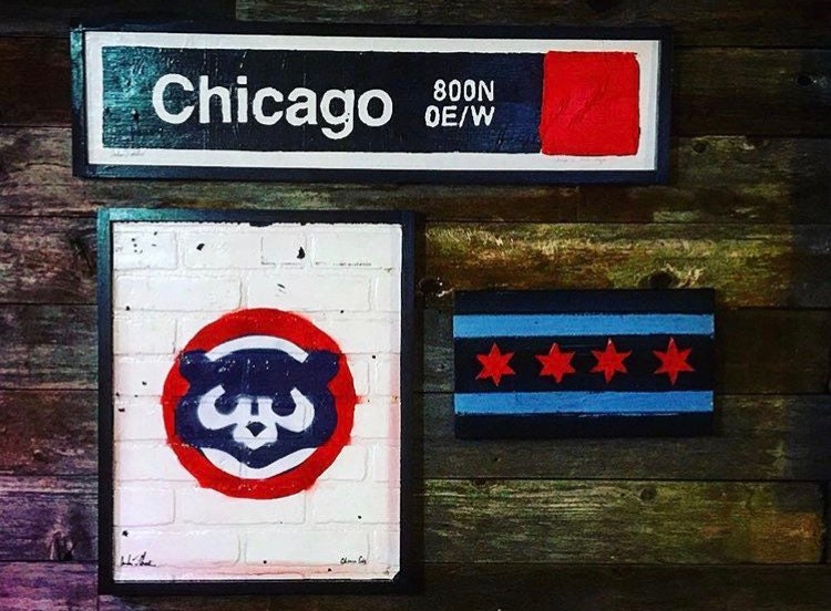 Chicago L Train Sign, Chicago Train Sign, Chicago Red Line Sign, Train ...
