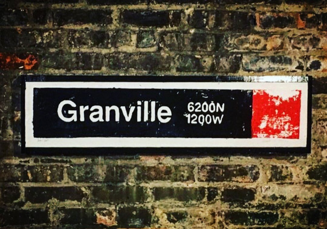 Granville L Train Sign - Etsy