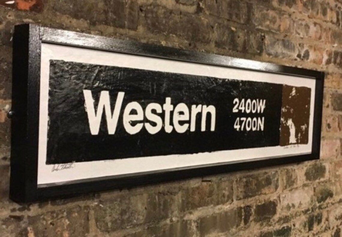 Western L Train Sign - Etsy