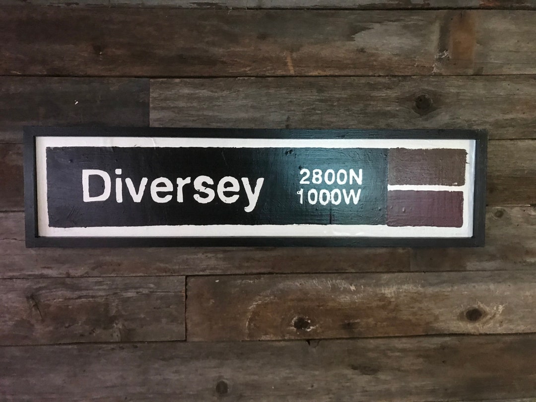 Diversey L Train Sign - Etsy