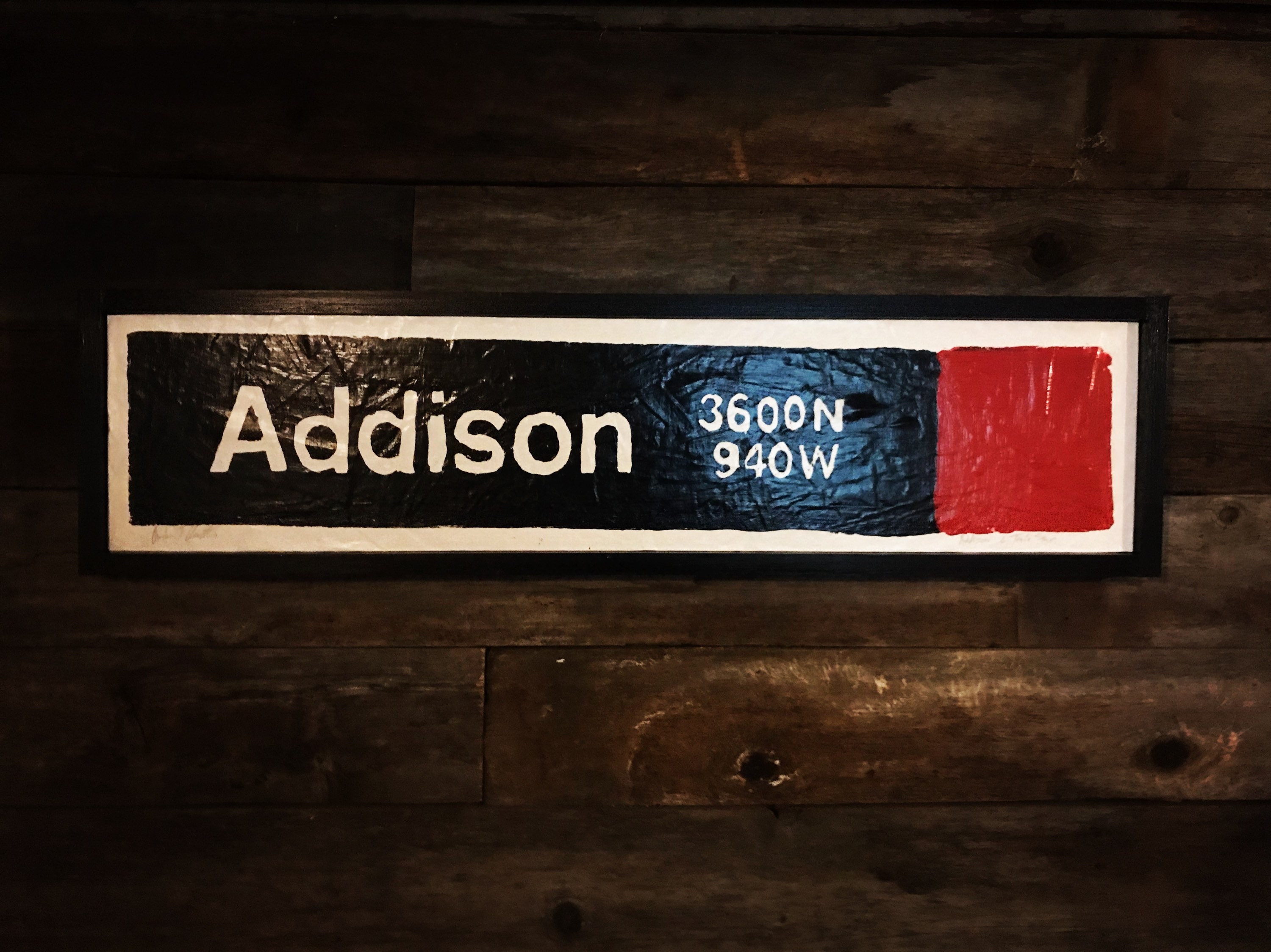 Addison Train Sign, Addison L Train Sign, Cubs Train Sign, Addison ...