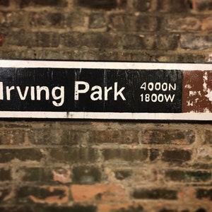 Irving Park L Train Sign - Etsy