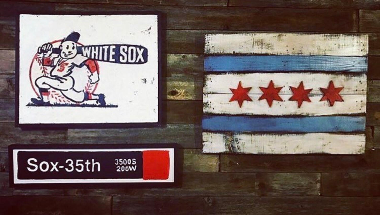 Sox-35th L Train Sign, Sox Redline Sign, White Sox Memorabilia ...