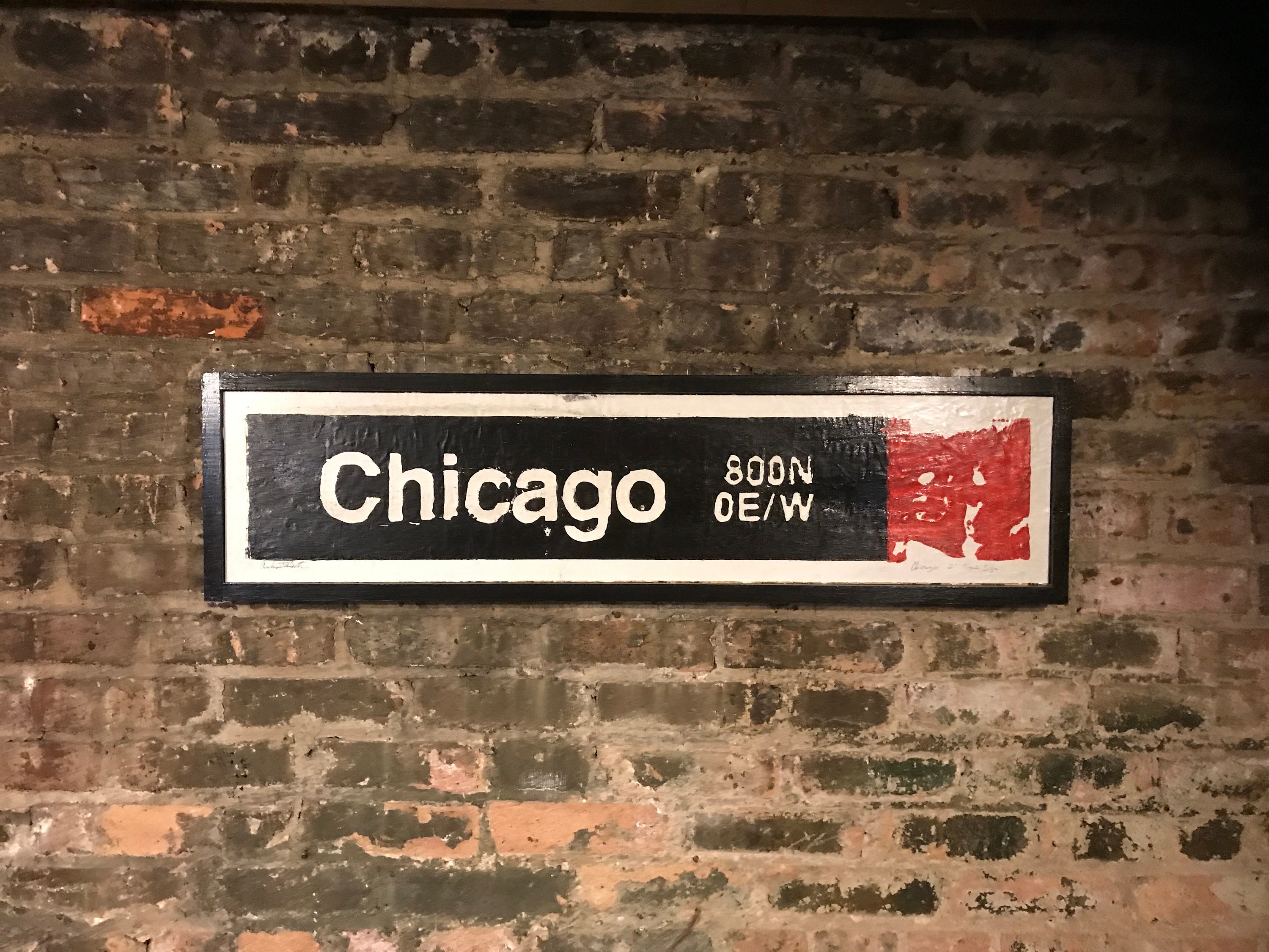 Chicago L Train Sign, Chicago Train Sign, Chicago Red Line Sign, Train ...