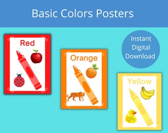 Classroom Colors Poster - Etsy