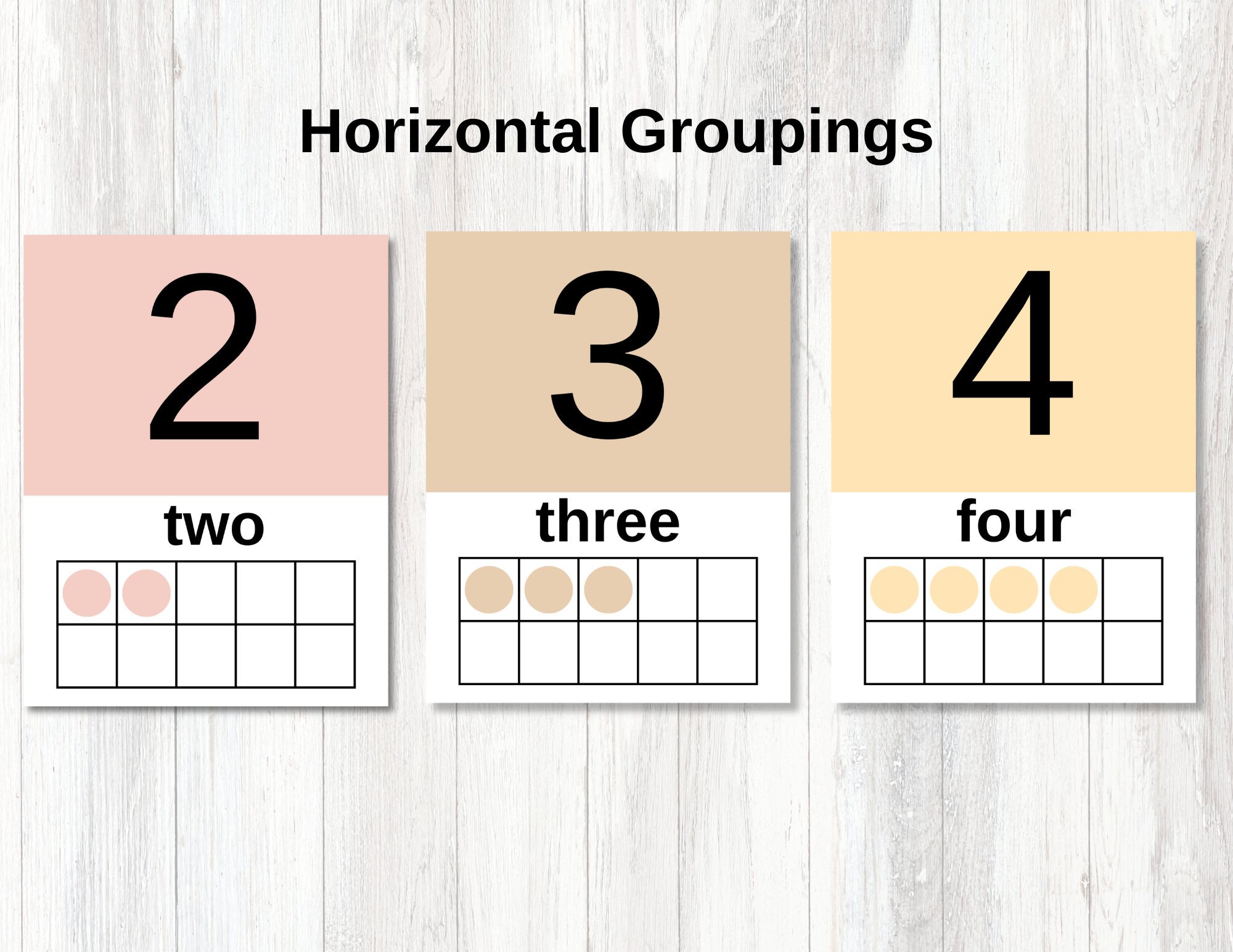 Classroom Ten Frames Numbers 0-20 Math Postersprintable Neutral Numbers ...