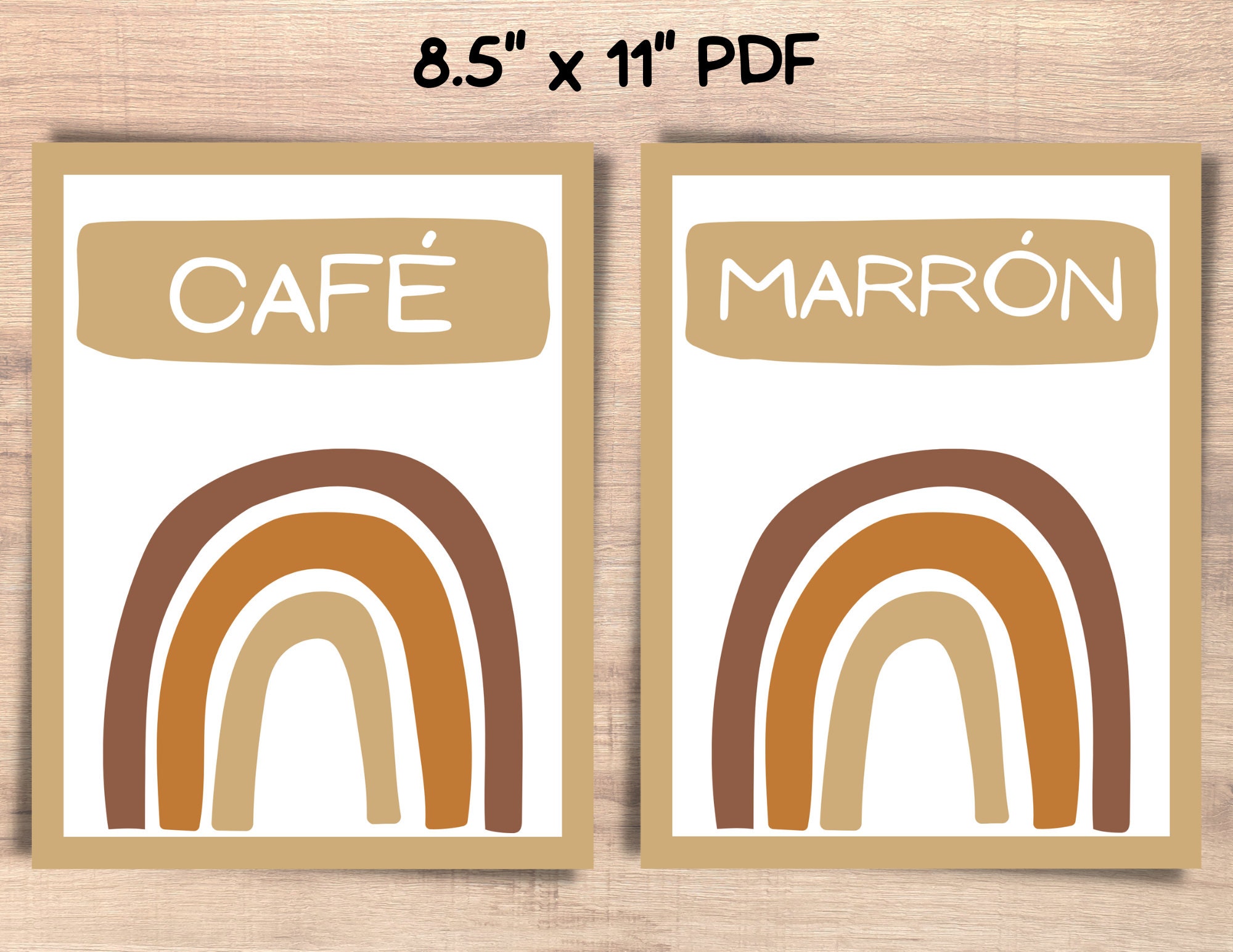 Spanish Basic Colors Printable Posterscarteles Educativos ...