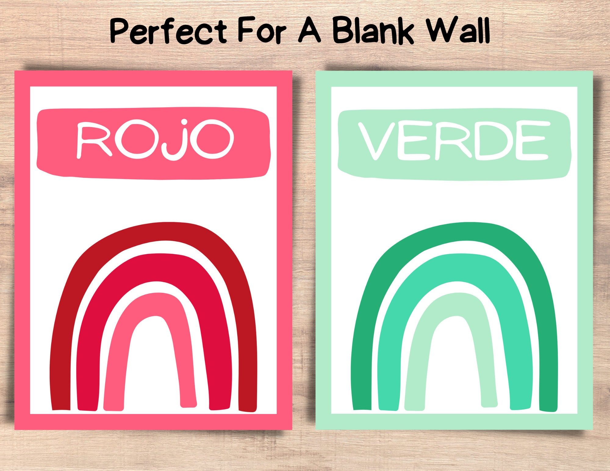 Spanish Basic Colors Printable Posterscarteles Educativos - Etsy
