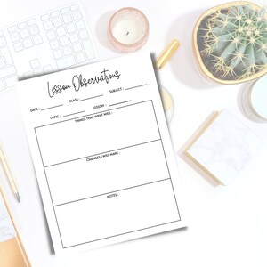 Daily Lesson Plan Printable|teacher Lesson Plan|lesson Plan Template ...