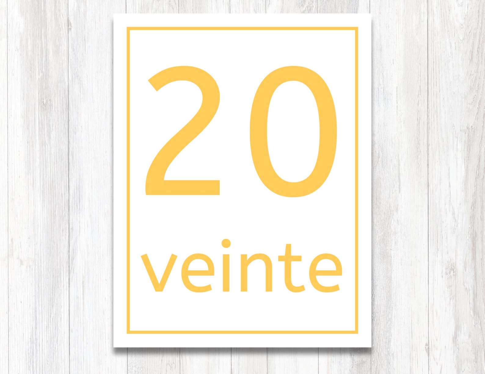 Spanish Numbers 0-20 Classroom Posters|spanish Class Decor|printable ...
