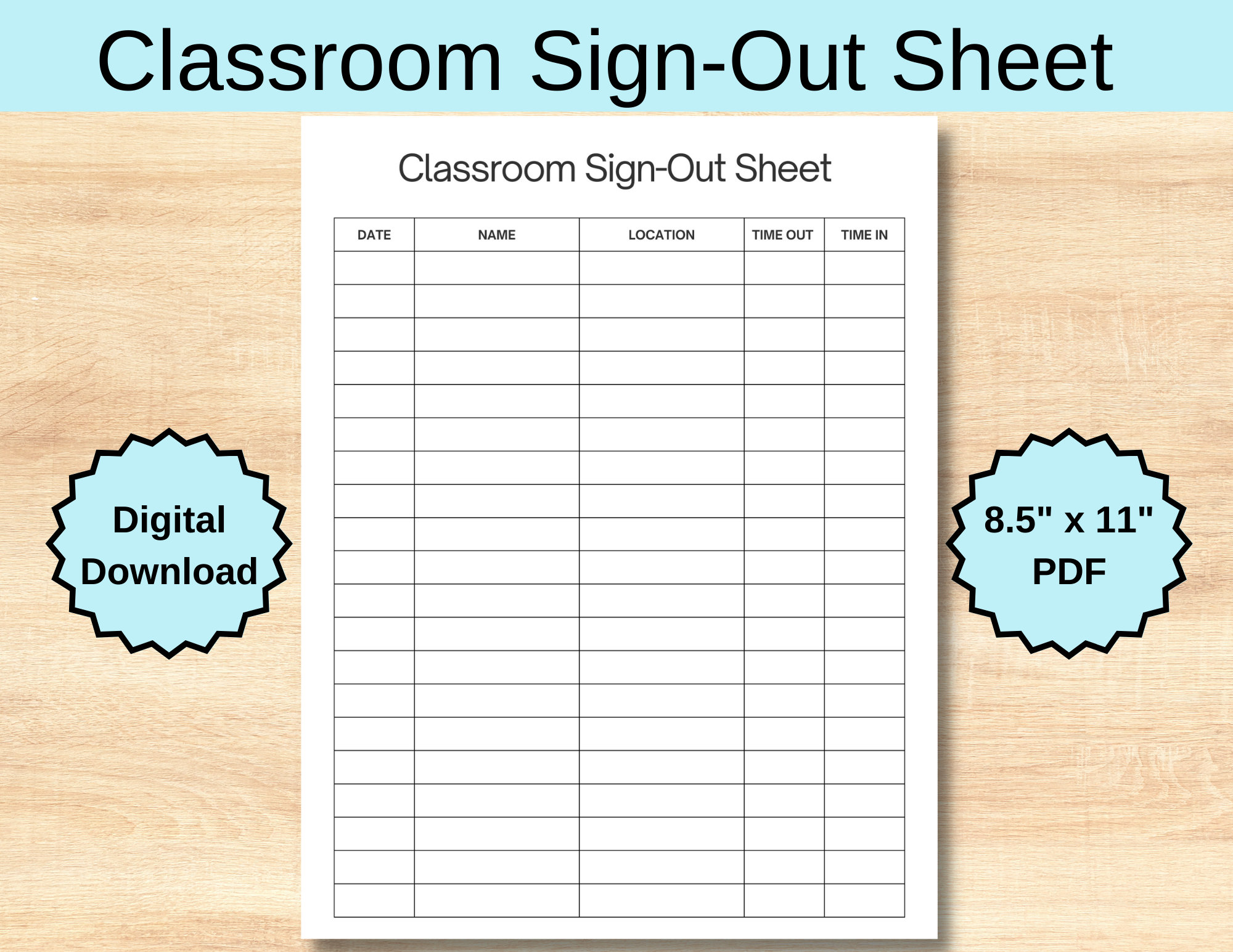 Time Out Signs For Classroom