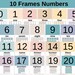 Classroom Ten Frames Numbers 0-20 Math Postersprintable Neutral Numbers ...