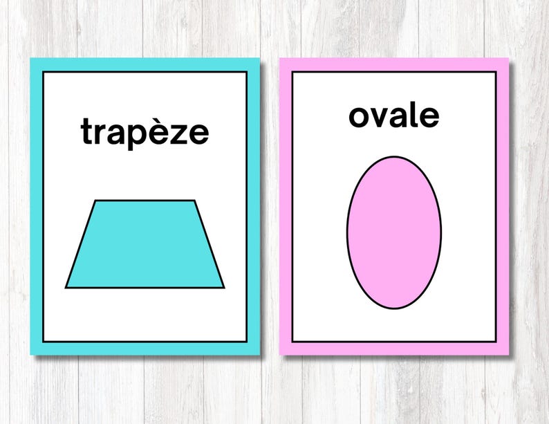French Shapes Poster: Classroom Decor for Preschool (PDF) - Etsy