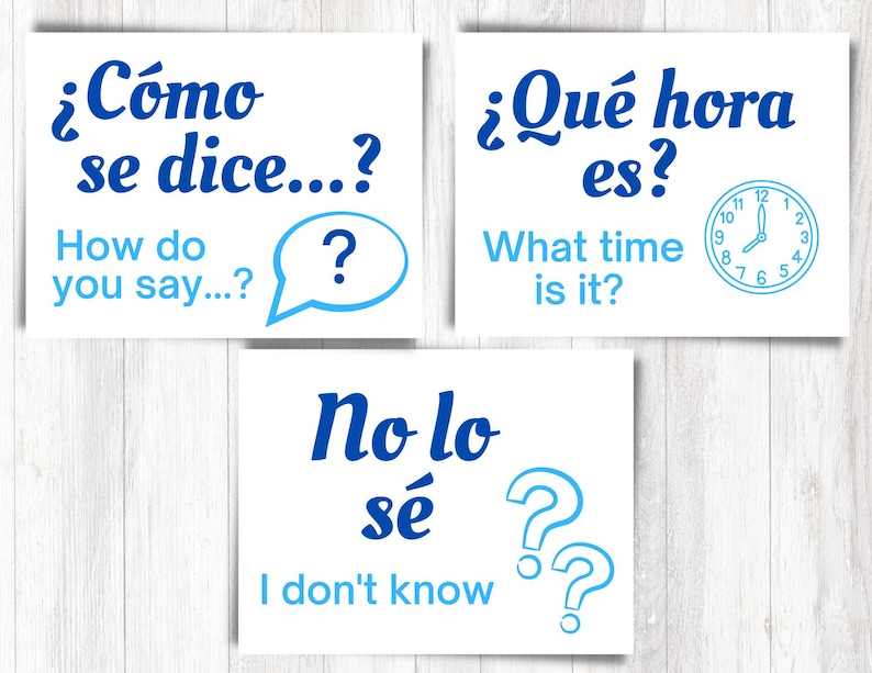 Spanish Classroom Phrases Poster Set: Bilingual Teacher Resources (PDF ...