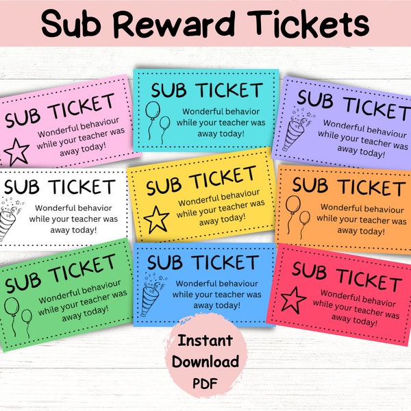 Reward Tickets - Etsy