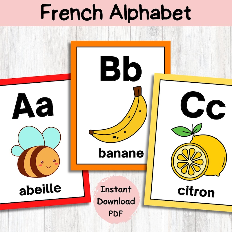 French Alphabet - Etsy
