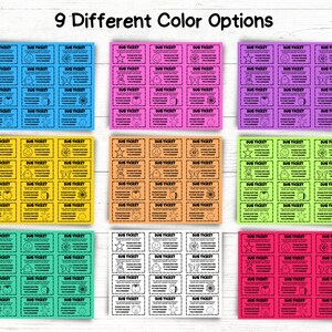 Substitute Teacher Reward Ticketsubstitute Teacher Resourcestudent ...