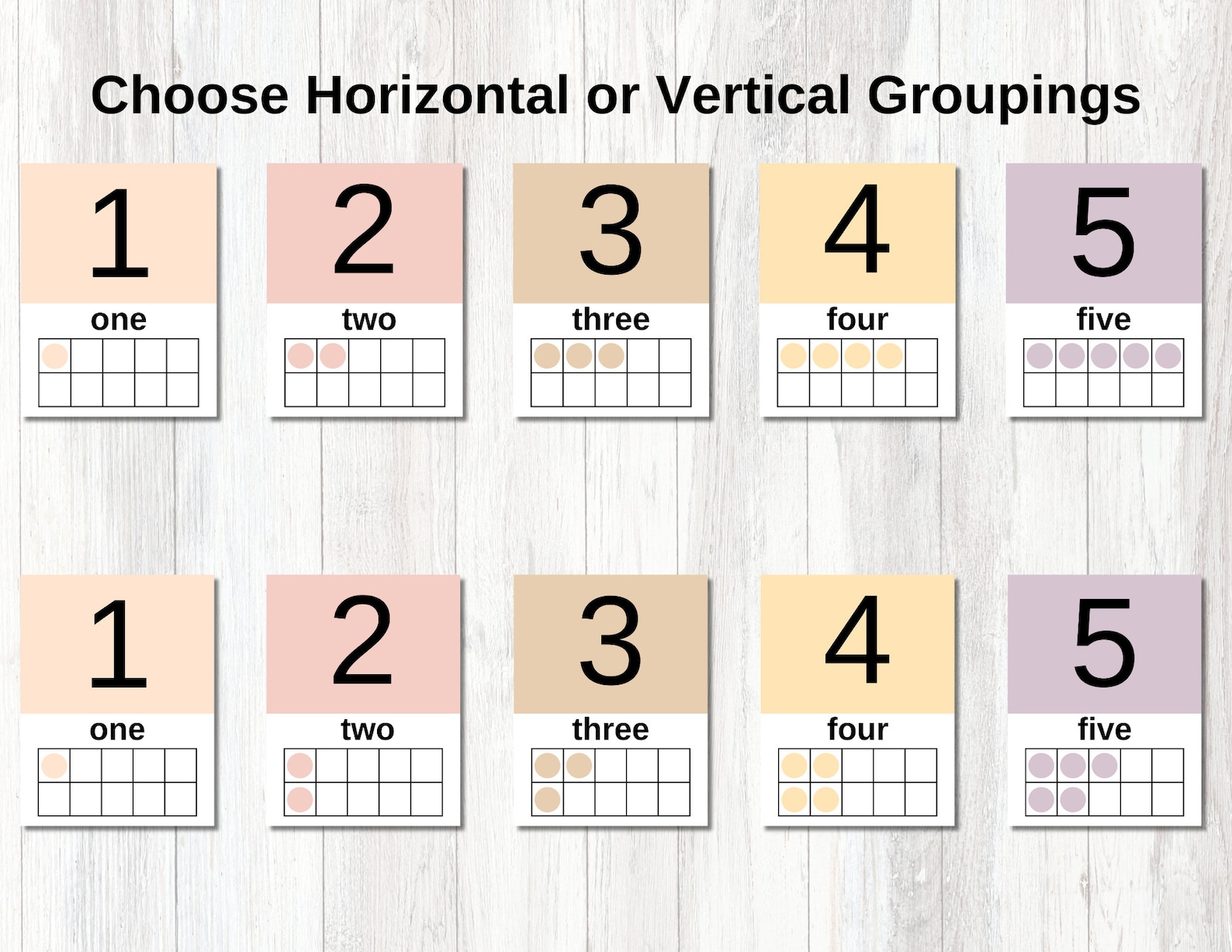 Classroom Ten Frames Numbers 0-20 Math Postersprintable Neutral Numbers ...