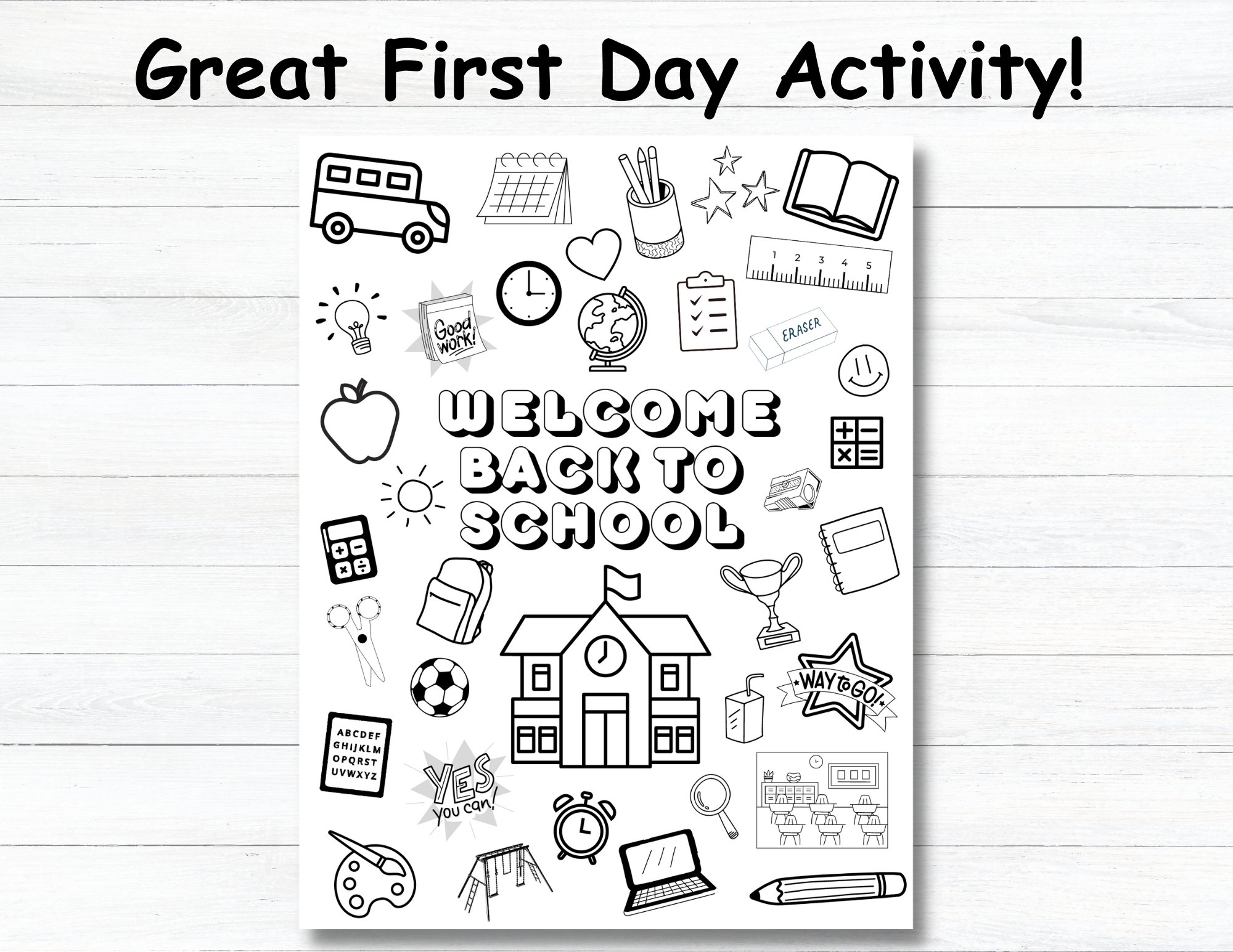 First Grade Coloring Pages Free Printable - Free Coloring Sheet ...