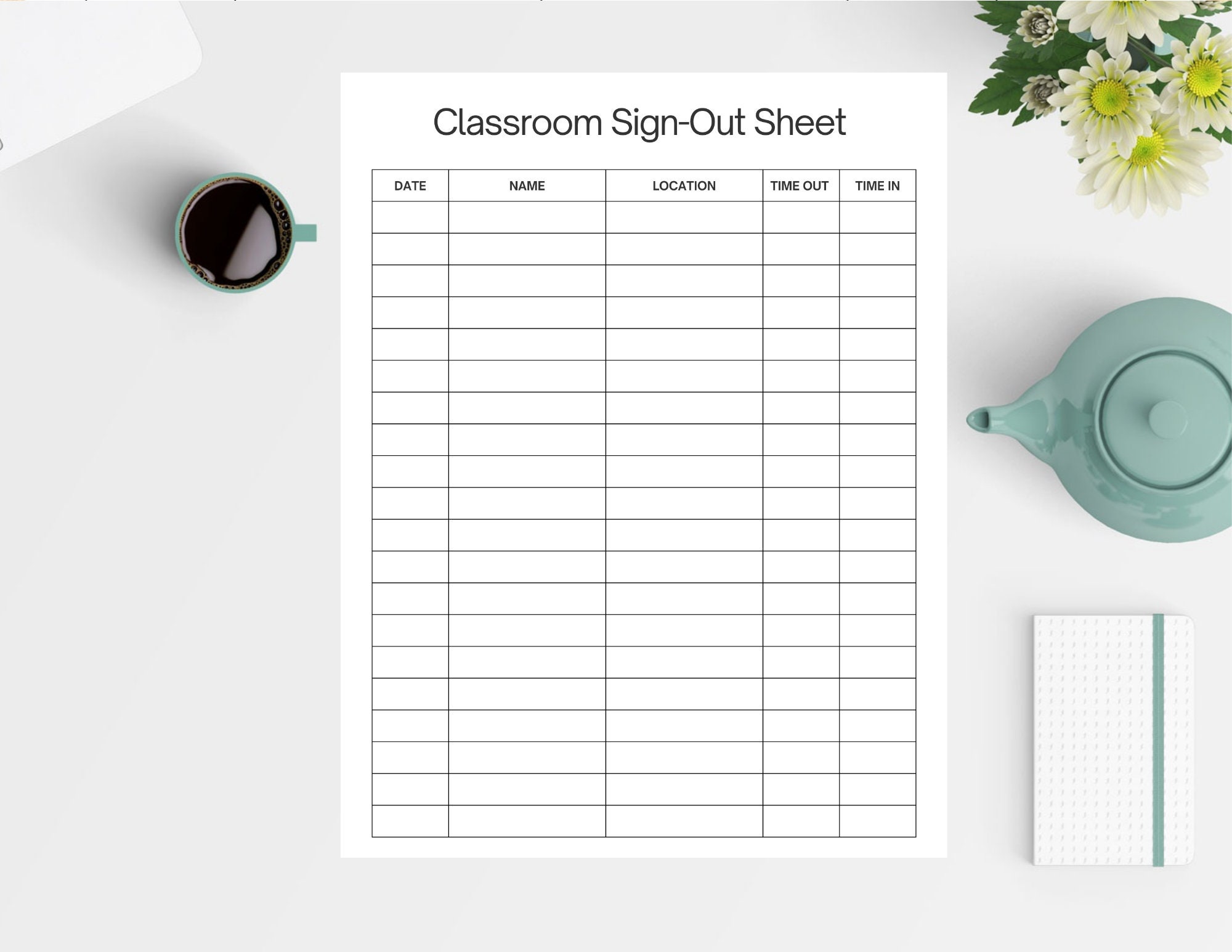 Elementary Middle High School Classroom Sign Out - Etsy