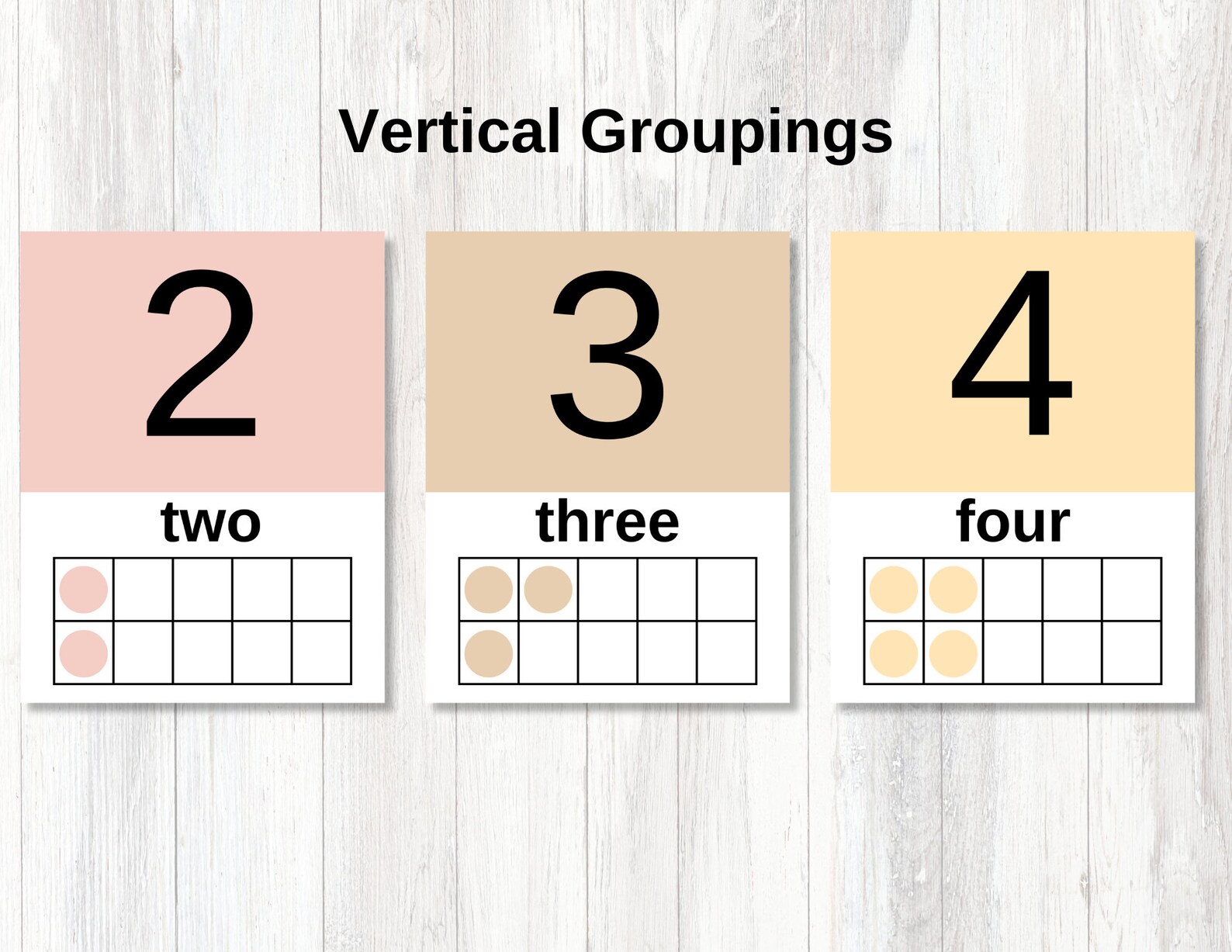 Classroom Ten Frames Numbers 0-20 Math Postersprintable Neutral Numbers ...
