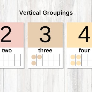 Classroom Ten Frames Numbers 0-20 Math Postersprintable Neutral Numbers ...